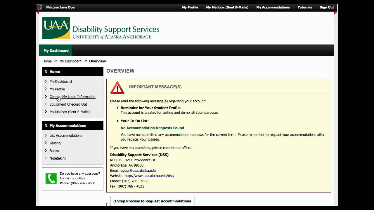 DSS AIM: Login and Change Username