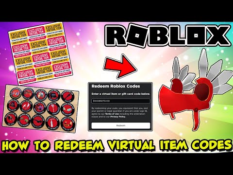 HOW TO REDEEM VIRTUAL ITEM CODES ON ROBLOX (2022)