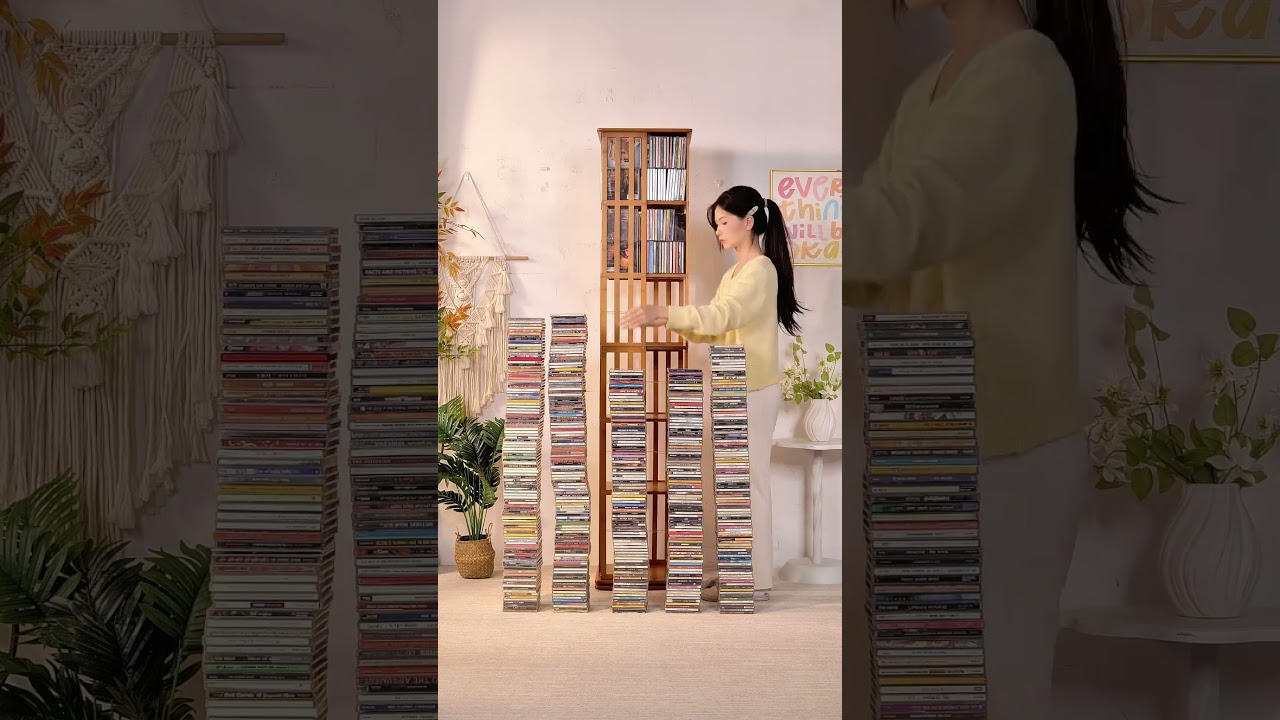 Will it HOLD 600+ CDs? 😳 Bamboo Shelf Test!