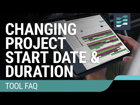 FAQ: How to Change the Overall Project Start Date & Duration