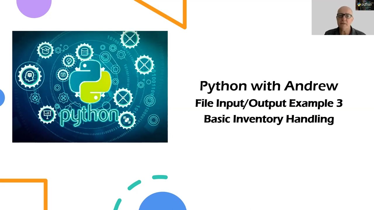 Python Files - Example - Basic Inventory stored in a file