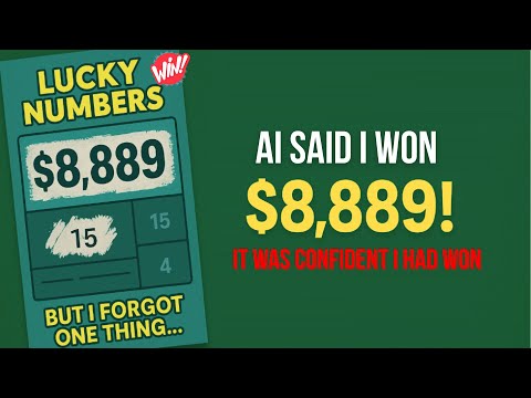 Artificial Intelligence (AI) Said I Won $8,889