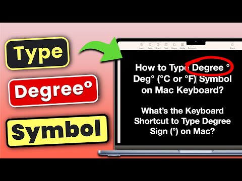 How to Type Degree° Symbol on Mac? ✅ Mac Keyboard Shortcut to Type Degree Sign on Mac (3 Ways ✅)