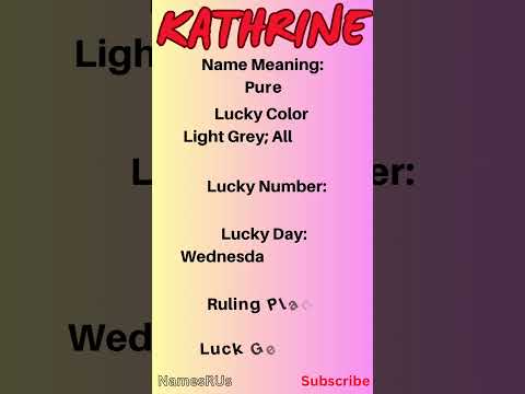 Kathrine Name Meaning #shorts #namemeaning #kathrine