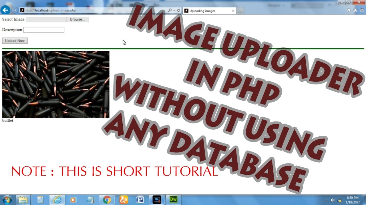 Image Upload in PHP Without Database
