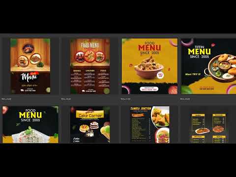 Hotel Menu Cards Designs PSD_1002