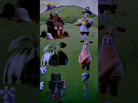 "Plankton Monster Destroys Spongebob’s World! 😱🏠 #shorts #english #usa"