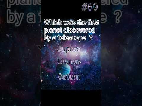 The first planet discovered by a telescope ðŸ”#shorts