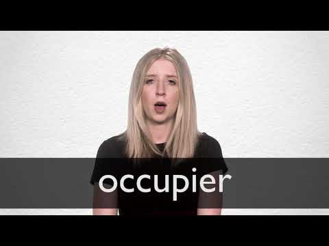 OCCUPIER definition and meaning | Collins English Dictionary