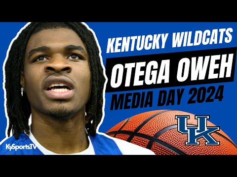 Kentucky Wildcats Basketball Otega Oweh - Media Day 2024