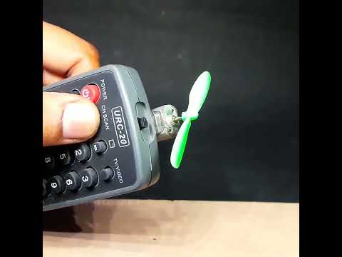 Tv remote controlled DC MOTOR FAN???? / simple electronics science project