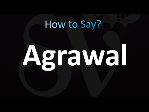 How to Pronounce Agrawal (correctly!)