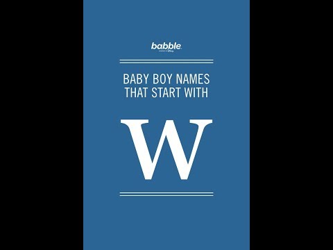 Start With W Baby Boys Name || Kids Name