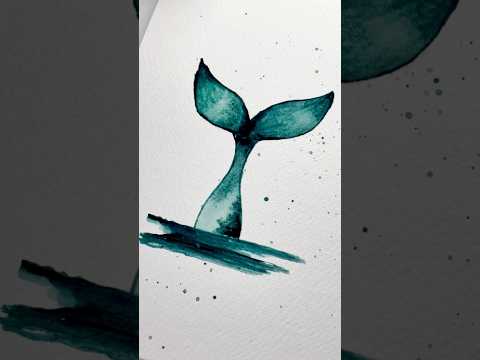 Easy Watercolour Drawing #shorts #drawing #painting #art #asmr #ytshorts #viralvideo