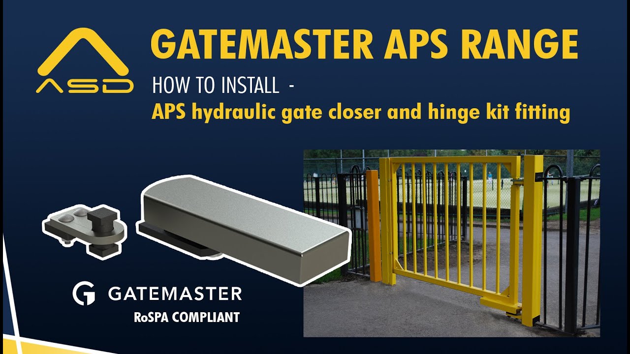 How to install a Gatemaster APS hydraulic gate closer and hinge kit.