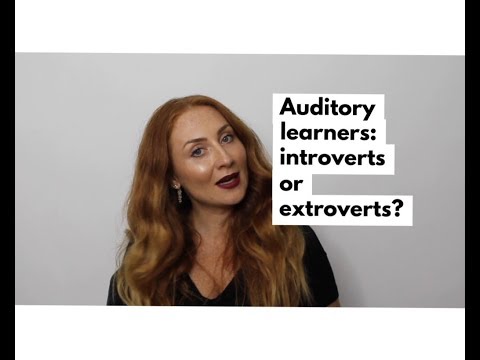 Are Auditory Learners Extroverts?