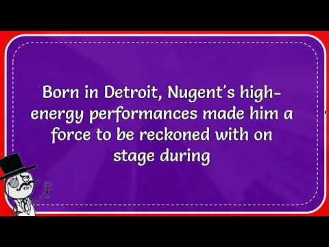 What Is Rocker Ted Nugent’s Detroit-inspired Nickname?