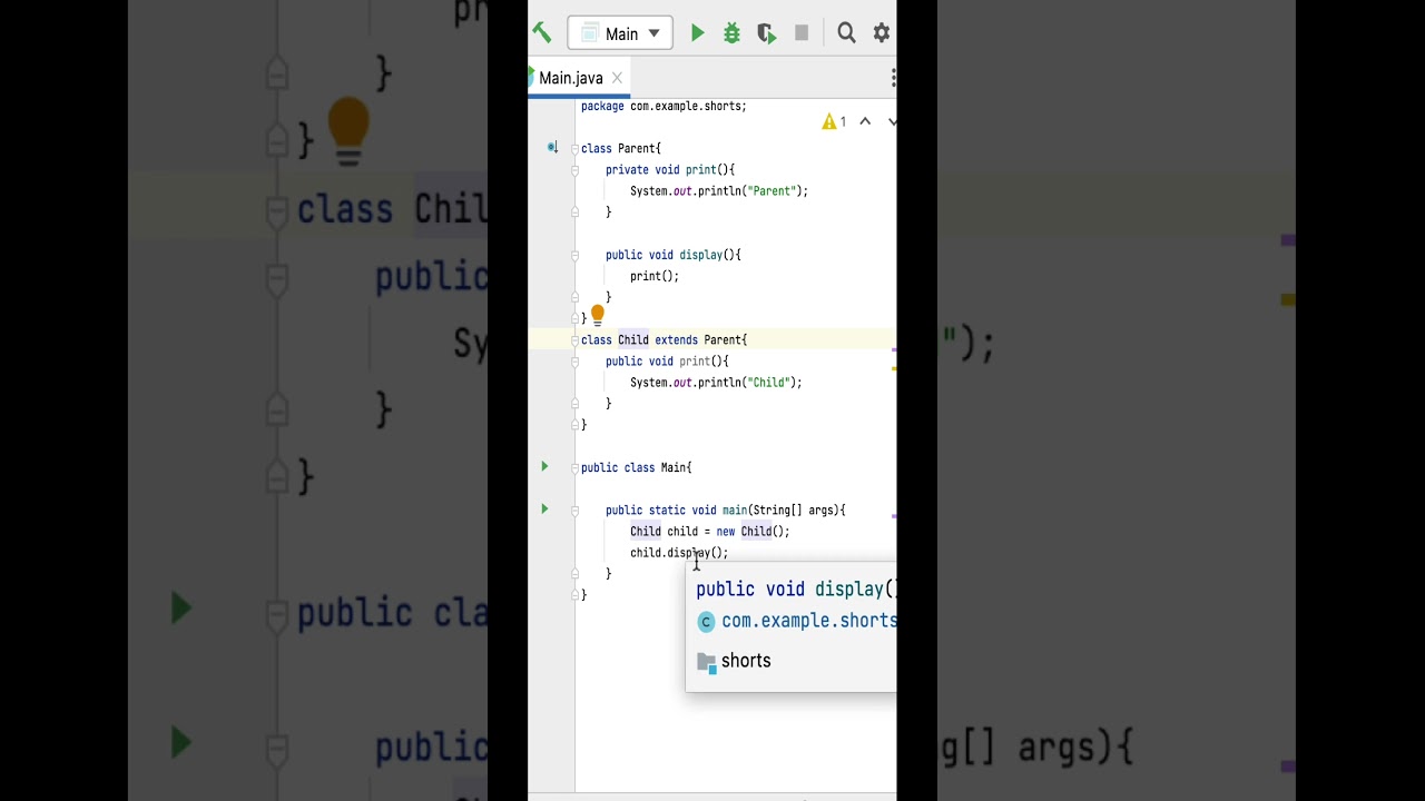 What is the output of the Java program? #java #coding #interview