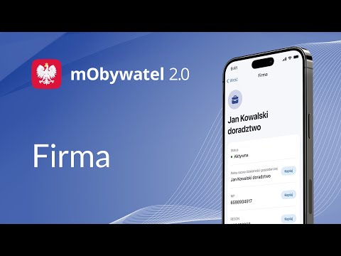 Usługa Firma w aplikacji mObywatel 2.0