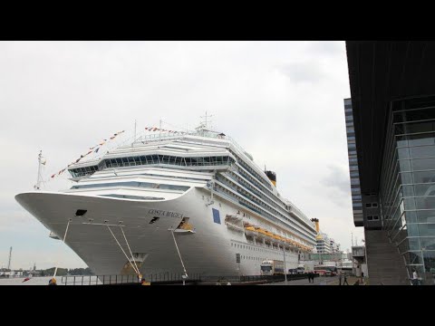 Disembarkation Costa Magica at Passenger Terminal Amsterdam