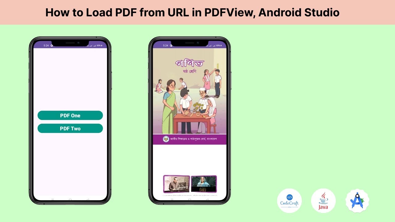 How to Load PDF from URL in PDFView, Android Studio