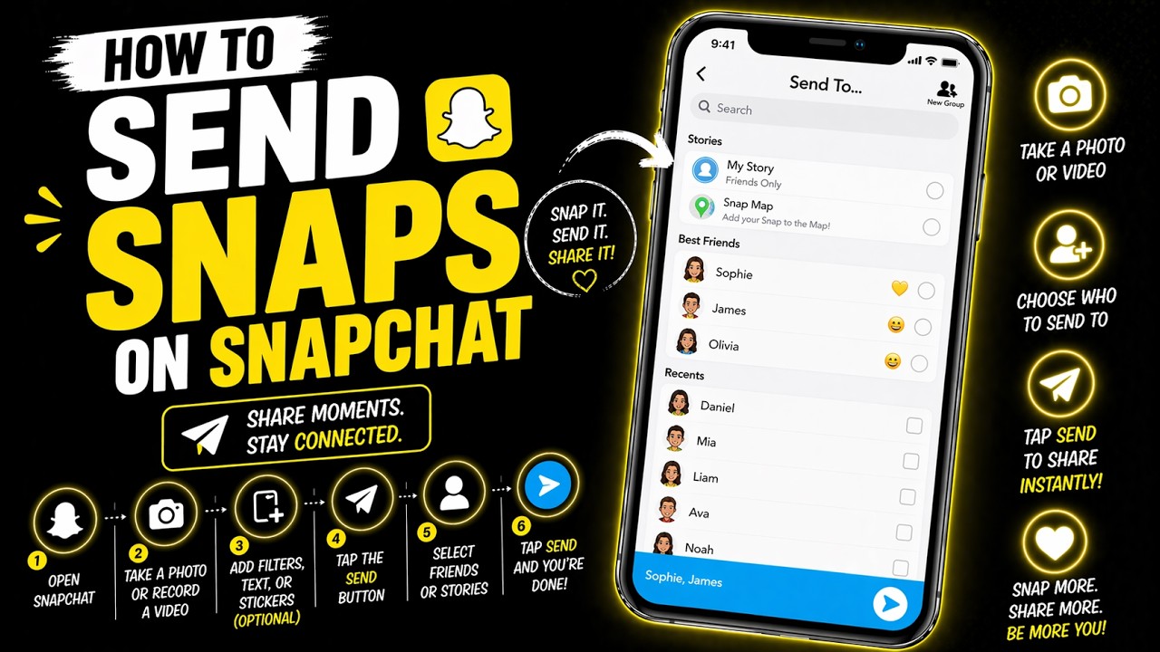 How to Send Snaps on Snapchat 📩 [New 2026 Update]