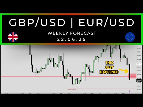 GBP/USD, EUR/USD | Weekly Forex Forecast | 22.06.25