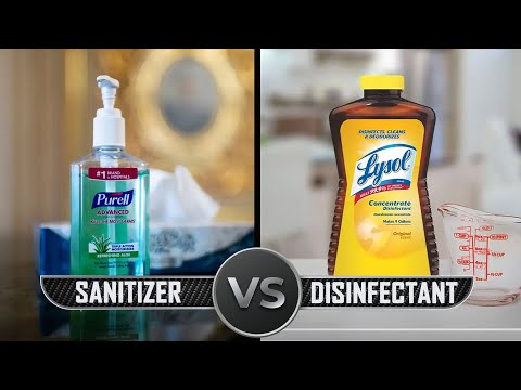 Sanitizer vs Disinfectant