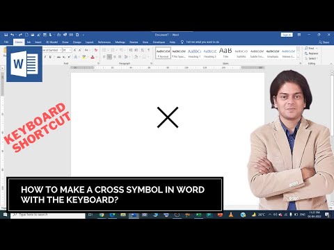 How to Make a Cross Symbol in Word with the Keyboard?