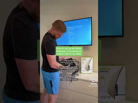 Setting up our new Mohu Gateway TV Antenna to watch LIVE FREE TV with no monthly subscriptions!