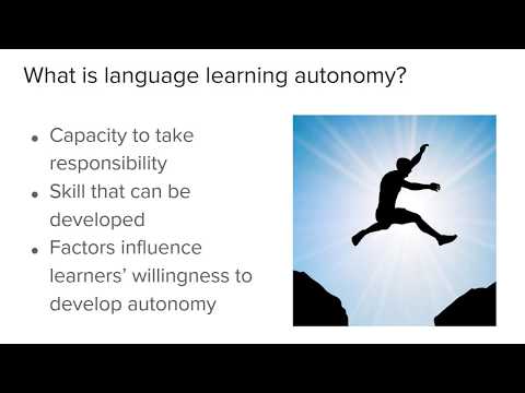 Unit 18 Language Learning Autonomy