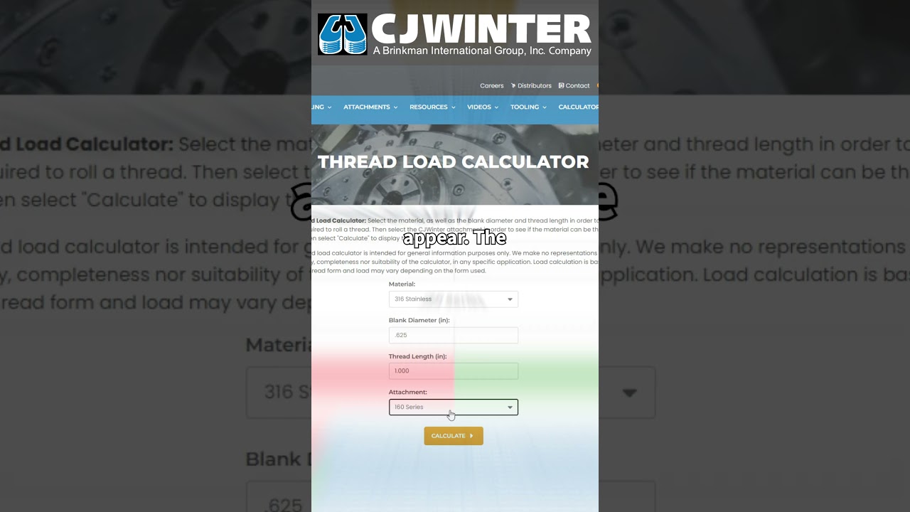 Thread Load Calculator
