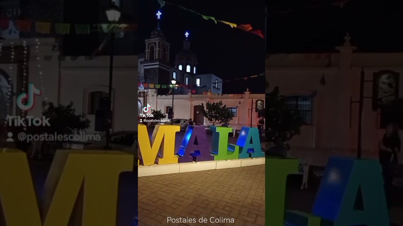 Así luce el Pueblo Mágico de #ComalaColima en esta temporada navideña.