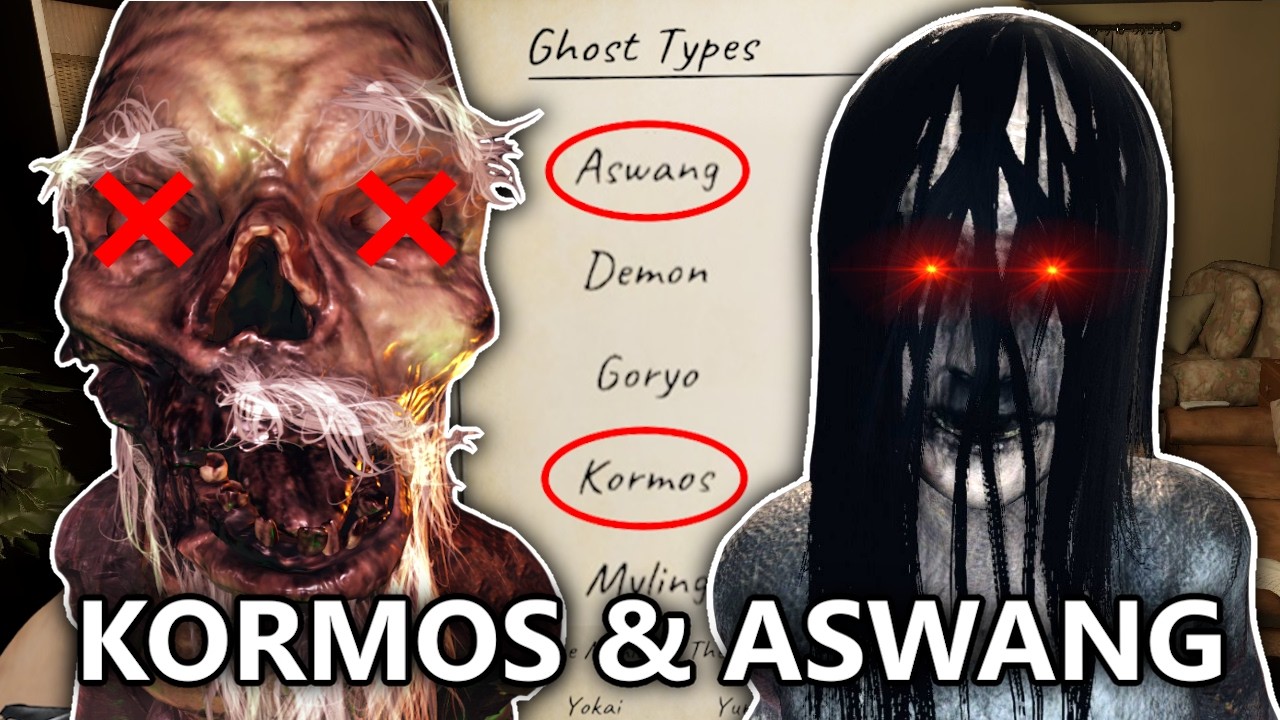 My FIRST TIME Finding the New Ghosts in Phasmophobia - KORMOS & ASWANG