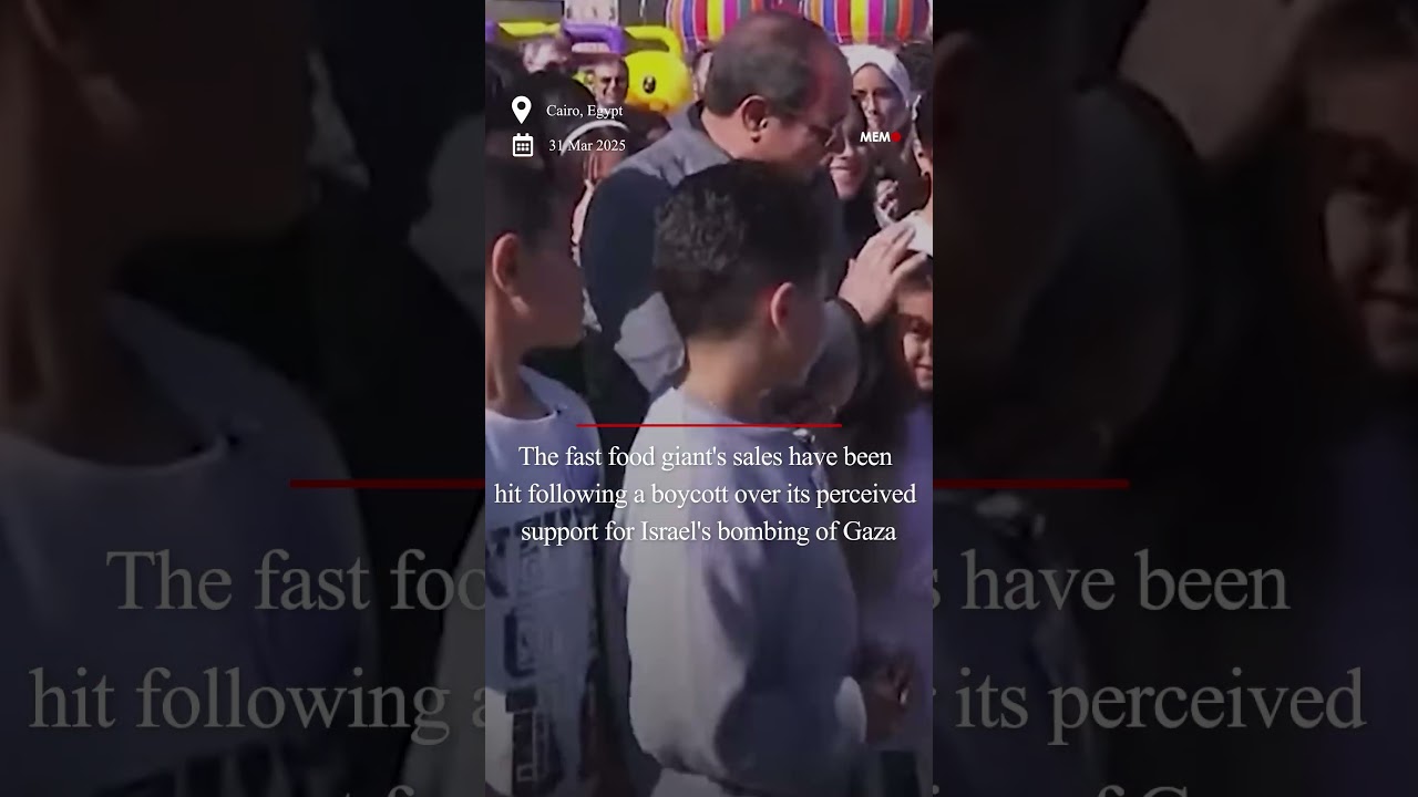 Egypt's Sisi hands out McDonald's on Eid