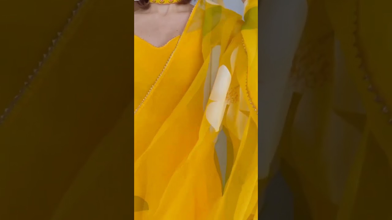 👉 Beautiful floral yellow Anarkali set  👉 classic and trending  #viral #shorts #Anarkali