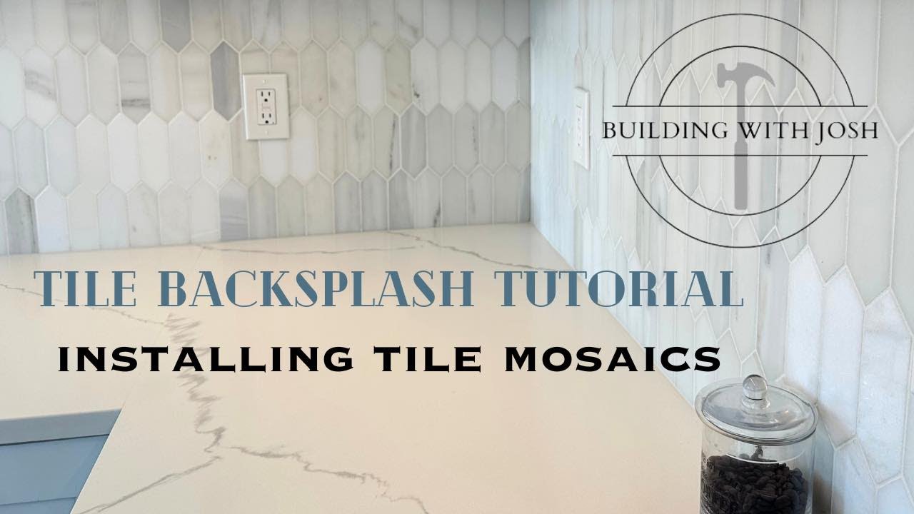 How To Tile A Mosaic Backsplash//DIY Backsplash Tutorial