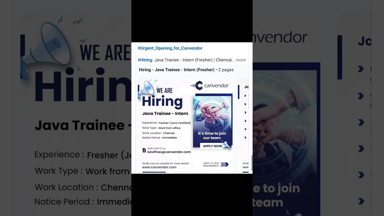 Canvendor Java Intern