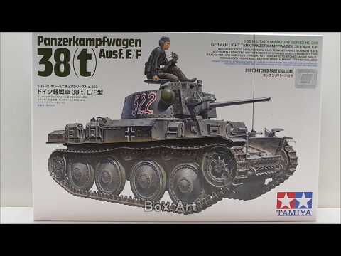 Panzerkampfwagen 38(t) Ausf. E/F, Tamiya 35369 (2019) - Box contents