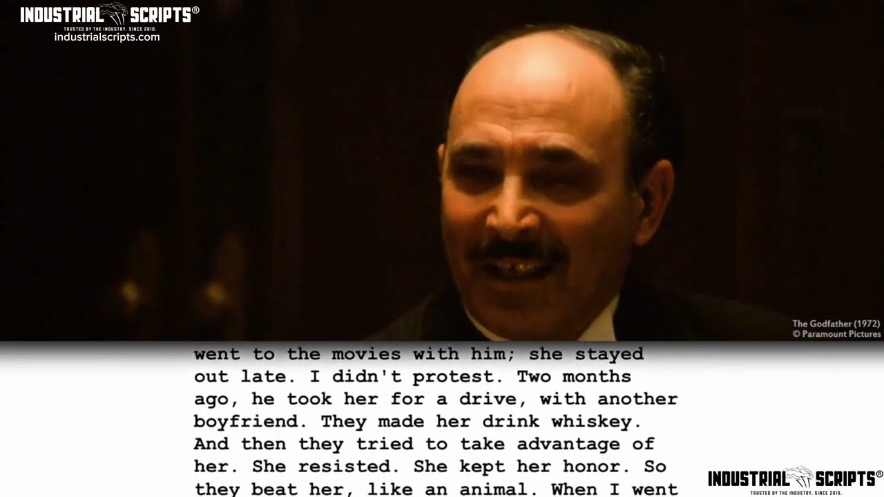 Classic Movie Scenes: THE GODFATHER (1972) // Opening Scene // Script-to-Screen