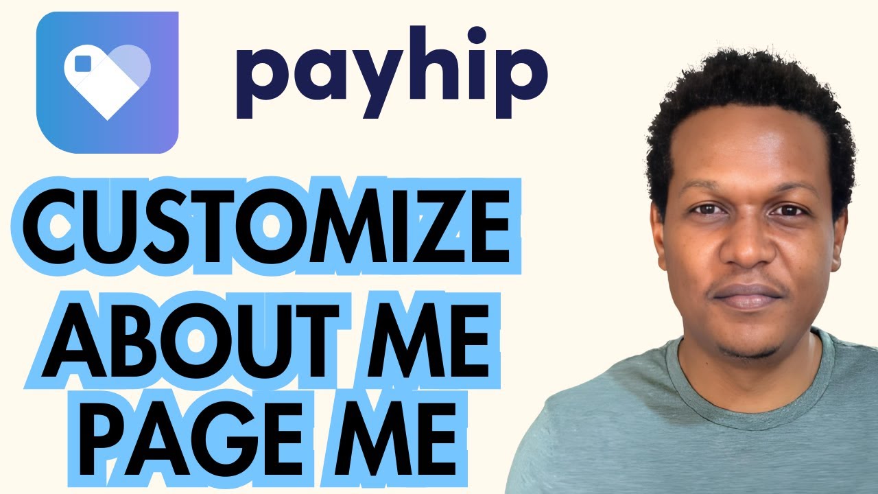 HOW TO CHANGE ABOUT ME PAGE ON PAYHIP