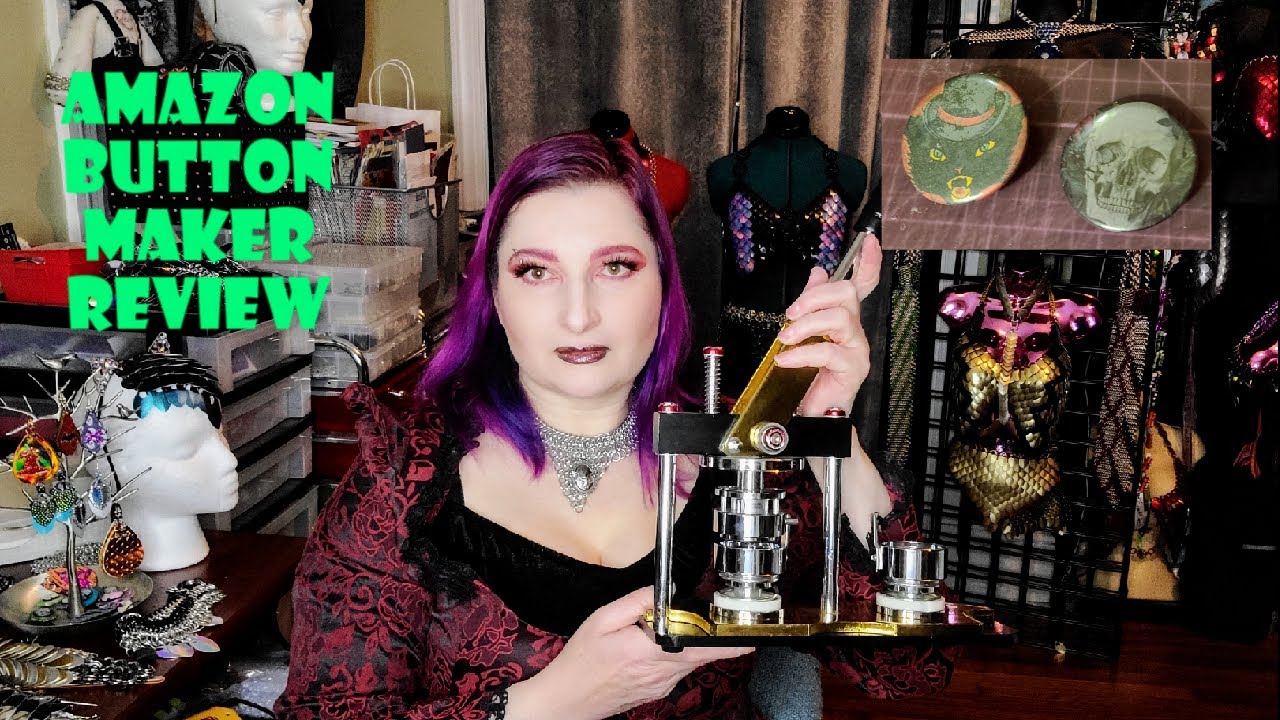 1.25 in Button Pin Badge Machine from Amazon unboxing and Review 💜🦇💜