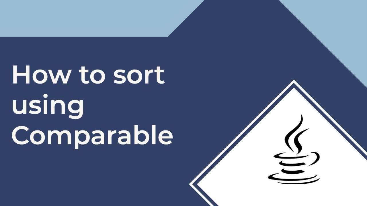#16 Java Sorting using Comparable Interface