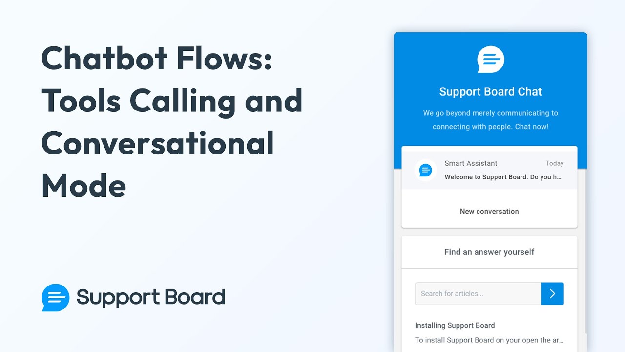 Chatbot Flows: Tools Calling and Conversational Mode