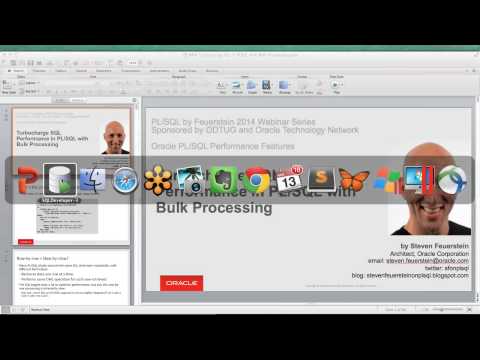 Webinar: Turbocharge Your PL SQL Code with Bulk Processing SFeuerstein