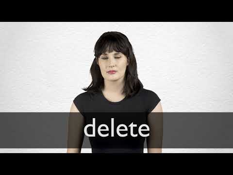 DELETE definition and meaning | Collins English Dictionary