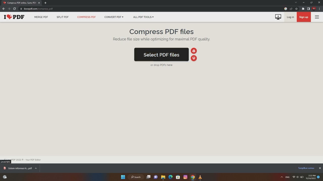 Kelompok 4 akt. 28 - Tutorial compress file pdf online