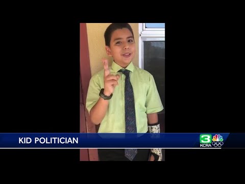 Kid politician from Stockton charms his peers and teachers