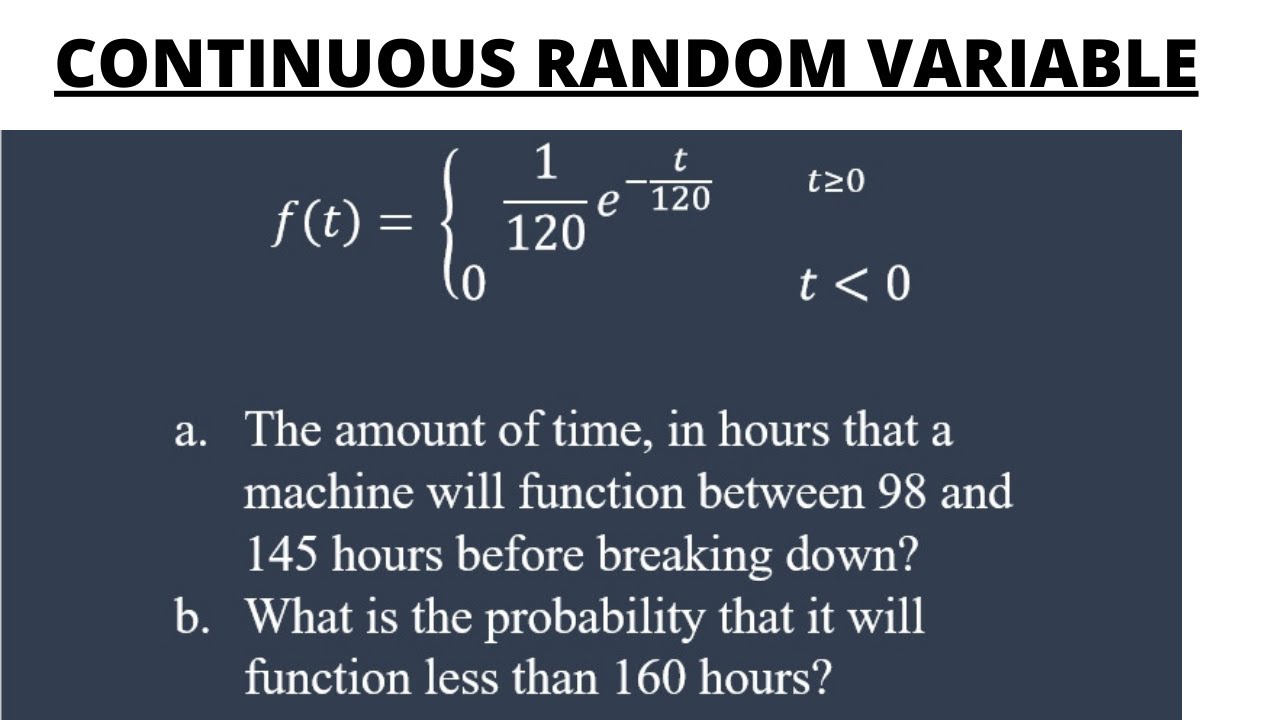 Probability density function of a continuous random variable example 4