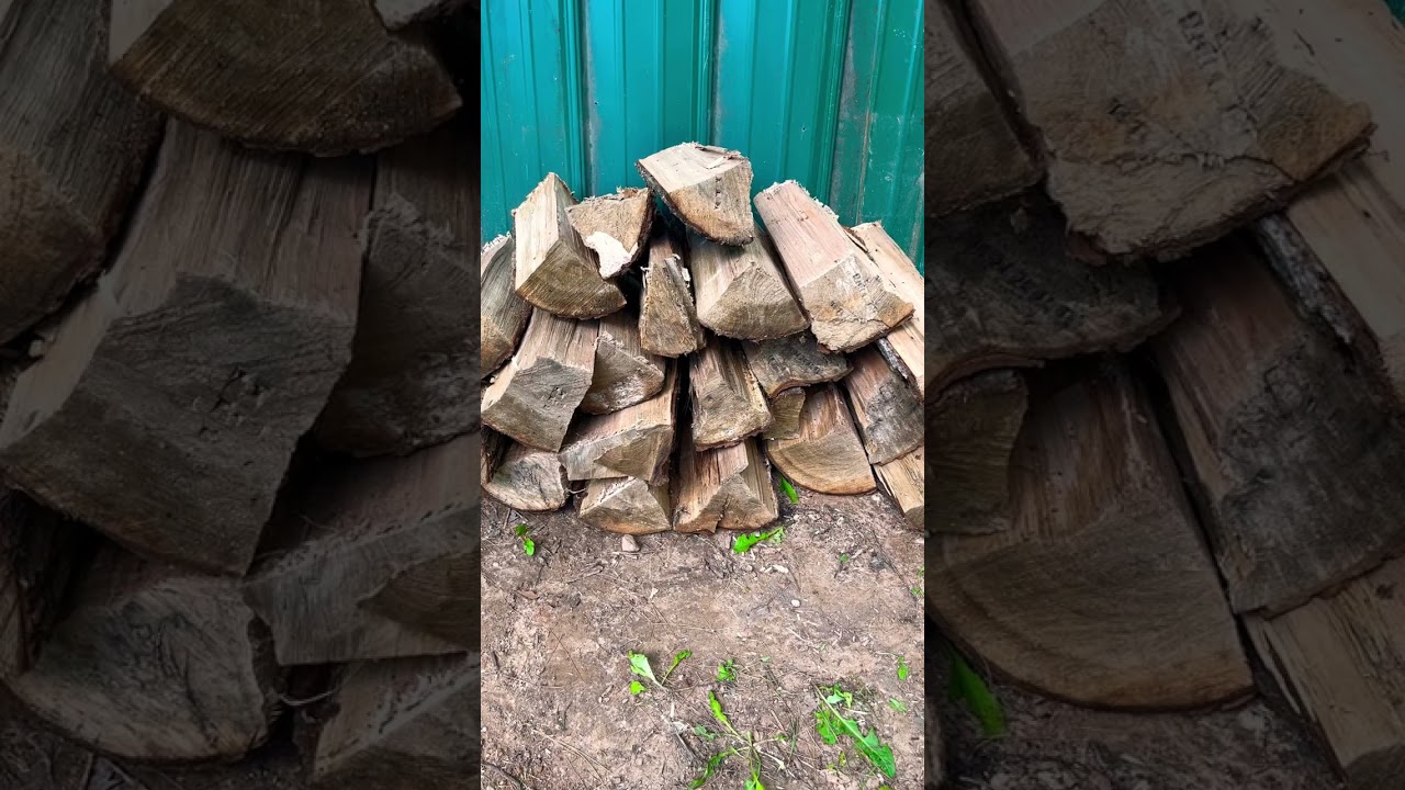 Bark up or down? What's the best way to stack firewood?